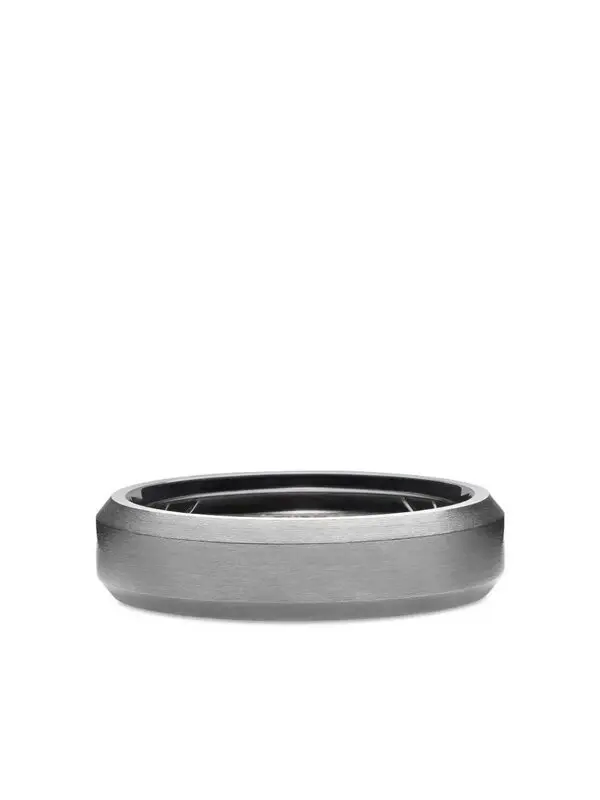David Yurman 6mm Beveled Band Ring - Silver