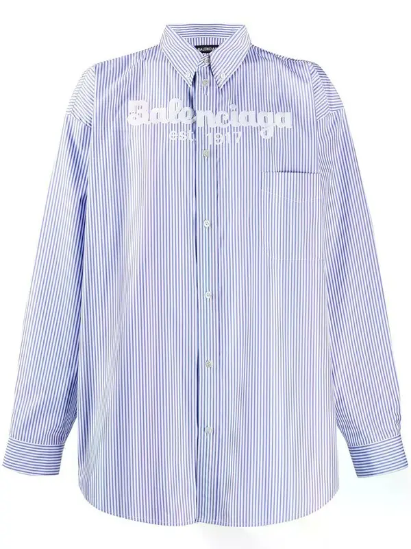 Balenciaga Embroidered Logo Shirt