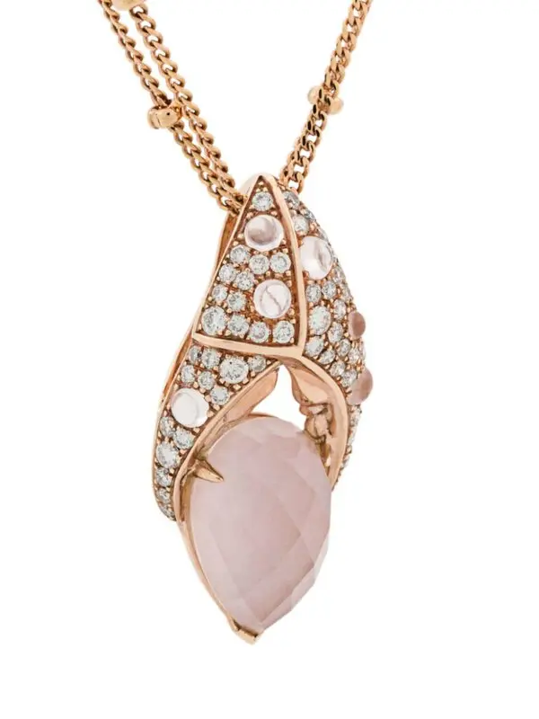 Stephen Webster 18kt Gold Crab Pincer Necklace - Pink