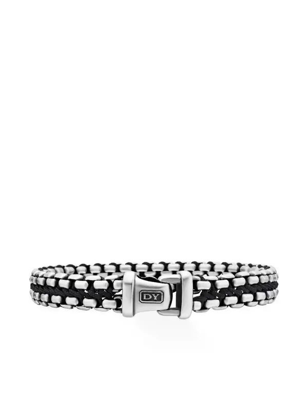 David Yurman Sterling Woven Box Chain Bracelet - Silver