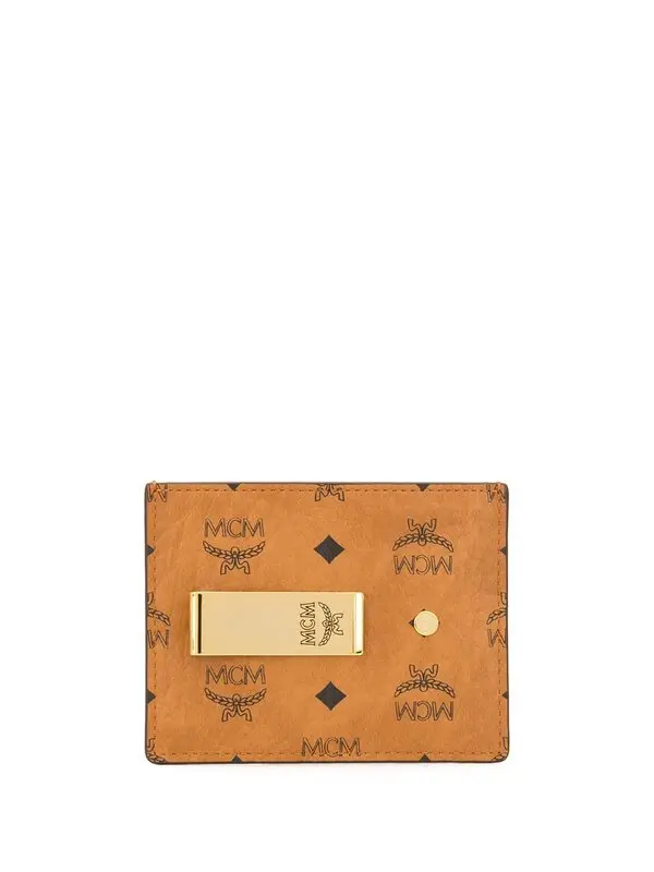 Mcm Money-clip Compact Cardholder - Brown