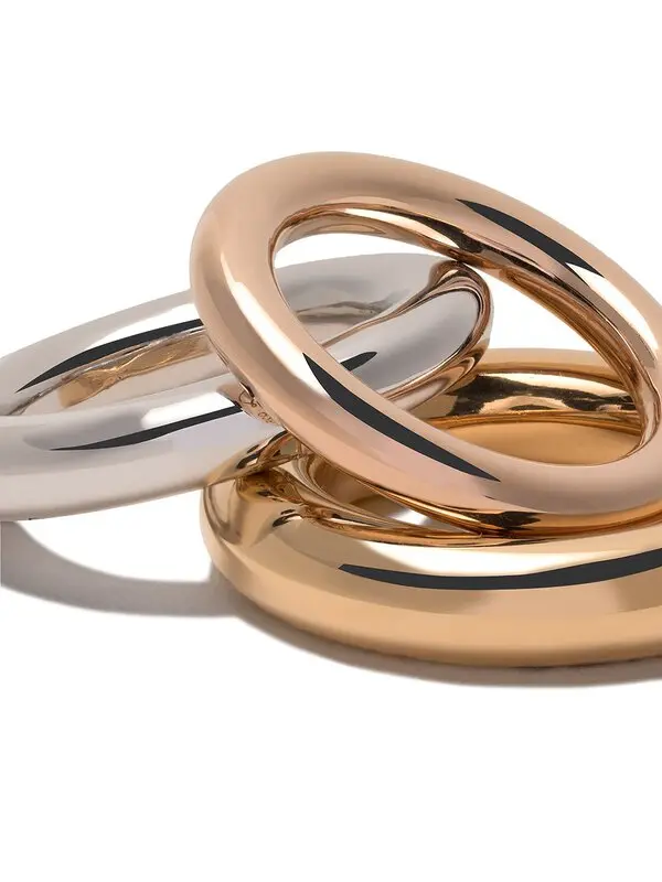 Charlotte Chesnais Brahma Set Of Rings - Metallic