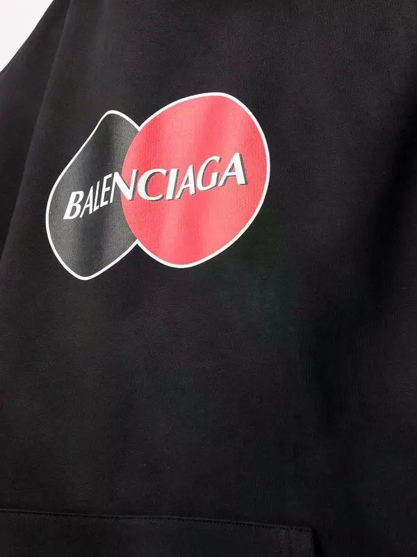 Balenciaga Logo Print Hoodie
