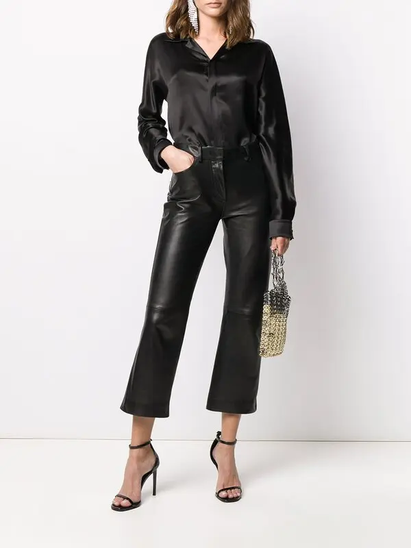 Dsquared2 Open Collar Silk Shirt
