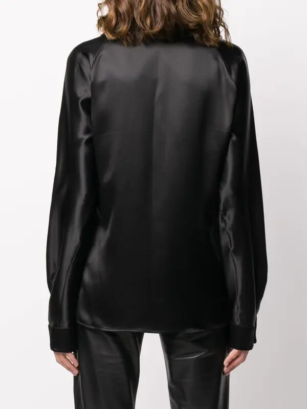 Dsquared2 Open Collar Silk Shirt