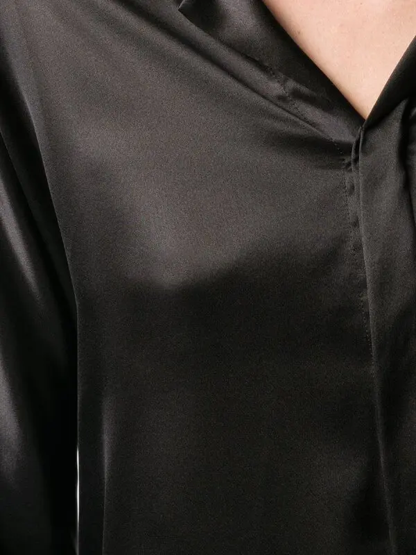 Dsquared2 Open Collar Silk Shirt