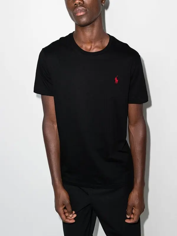 Polo Ralph Lauren Logo-embroidered T-shirt - Black