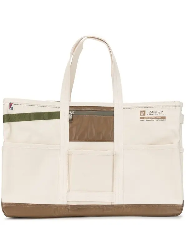 AS2OV Alberton Canvas Tote - White