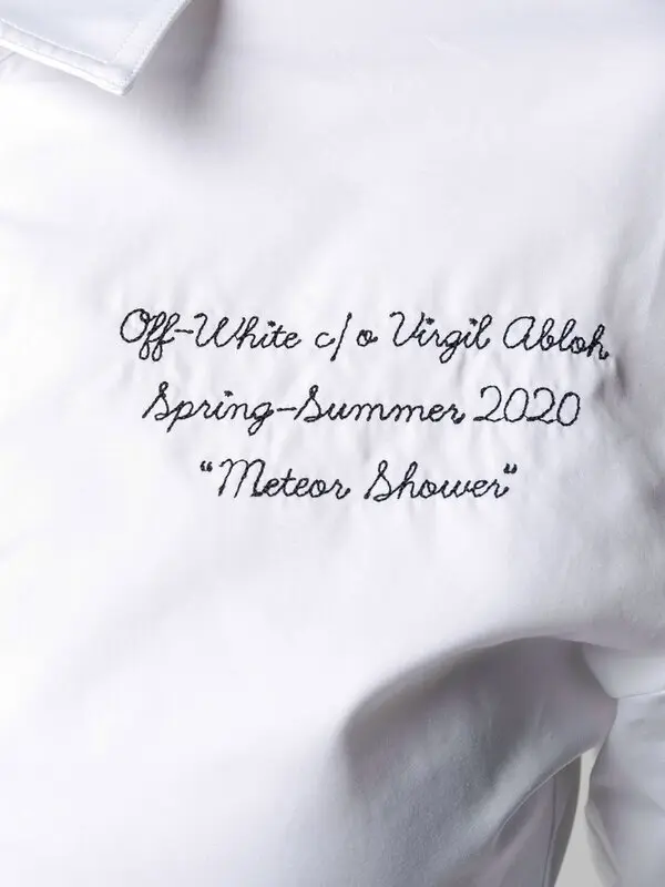 Off-White Draped Long-sleeved Shirt