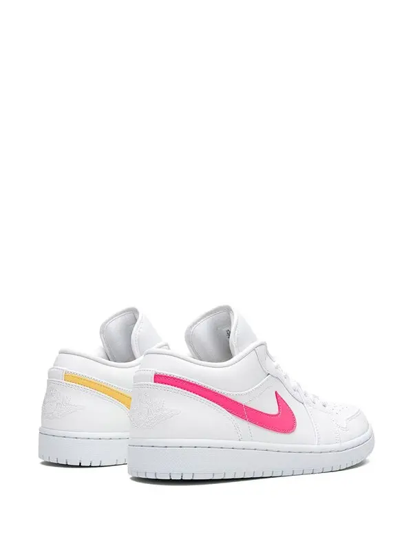 JORDAN Air 1 Low Multicolor Swoosh Sneakers - White