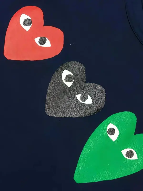 Play Comme Des Garcon Heart-print T-shirt