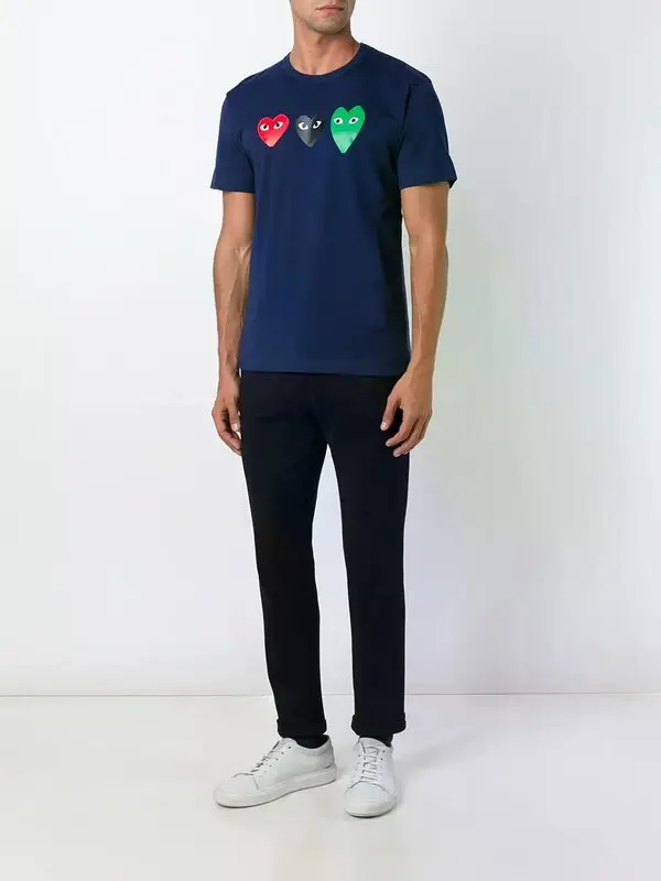Play Comme Des Garcon Heart-print T-shirt