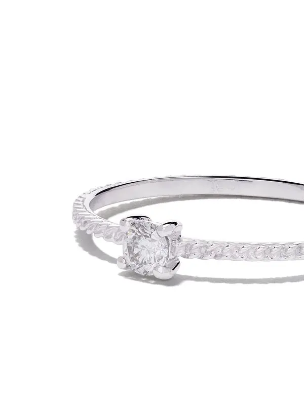WOUTERS & HENDRIX 18kt Gold Diamond Ring - Silver