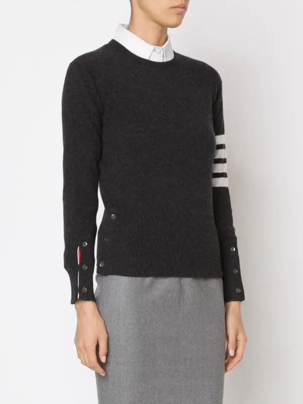 Thom Browne 4-bar Classic Sweater - Grey