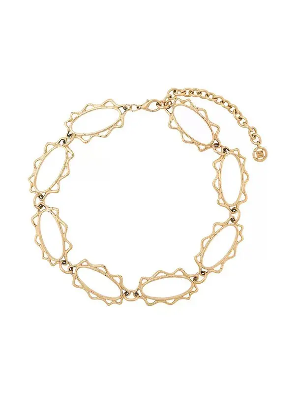 Givenchy 1980s Oval-shape Link Necklace