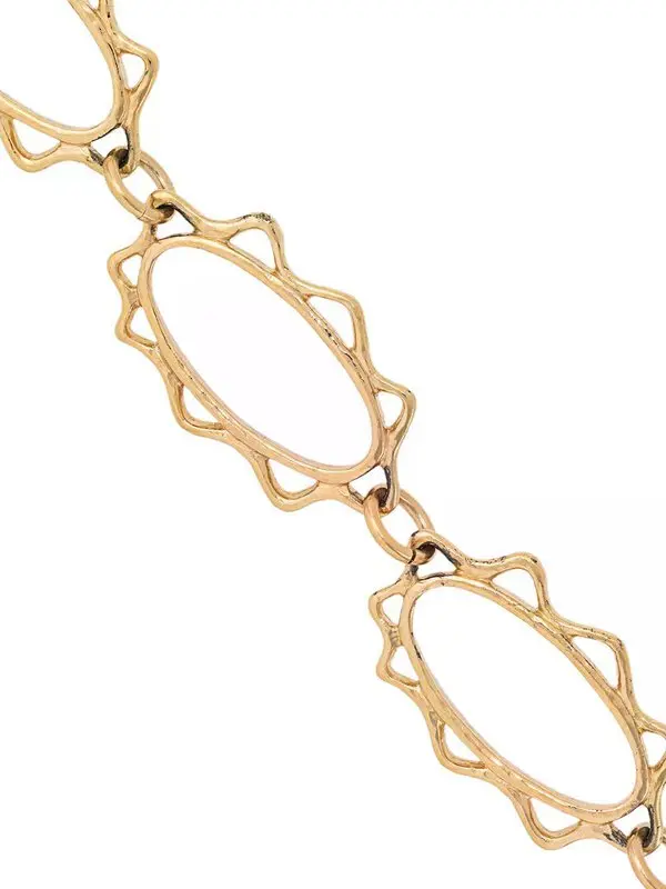 Givenchy 1980s Oval-shape Link Necklace