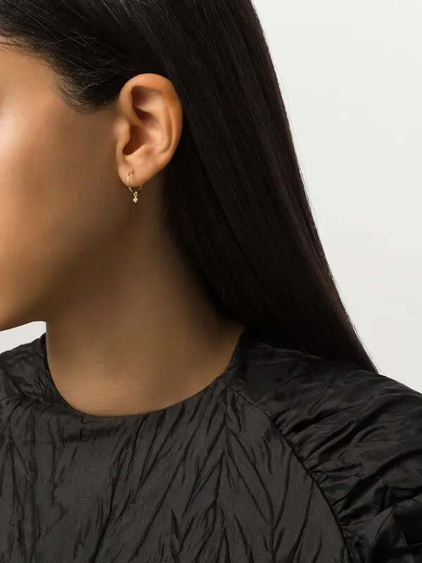 WOUTERS & HENDRIX 18kt Diamond Hoop Earring - Gold