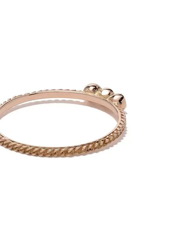 WOUTERS & HENDRIX 18kt Rose Gold Chain Diamond Ring - Pink