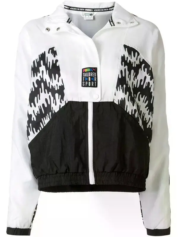 PUMA Abstract Print Windbreaker - White