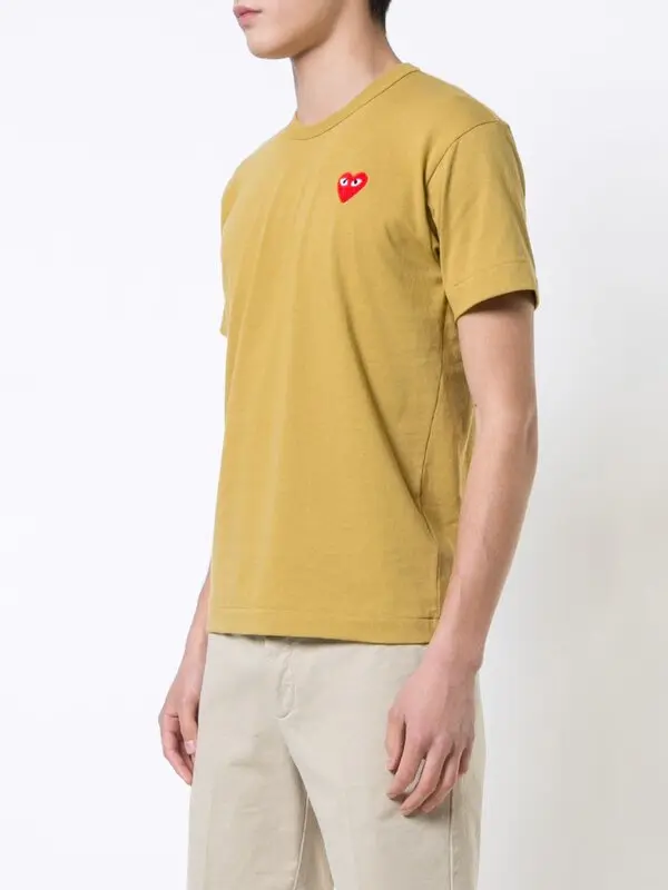 Play Comme Des Garcon Heart Application T-shirt