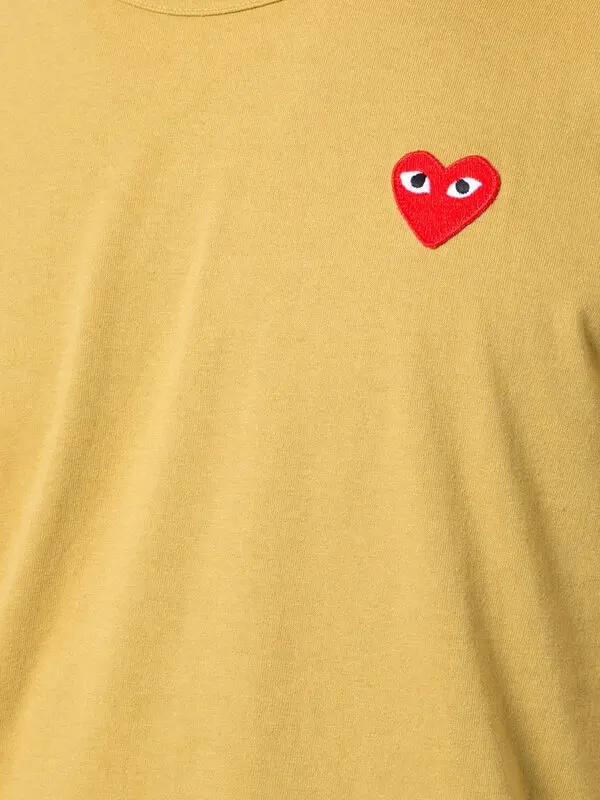 Play Comme Des Garcon Heart Application T-shirt