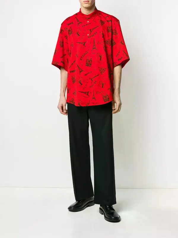Balenciaga Paris Resto Short-sleeved Shirt