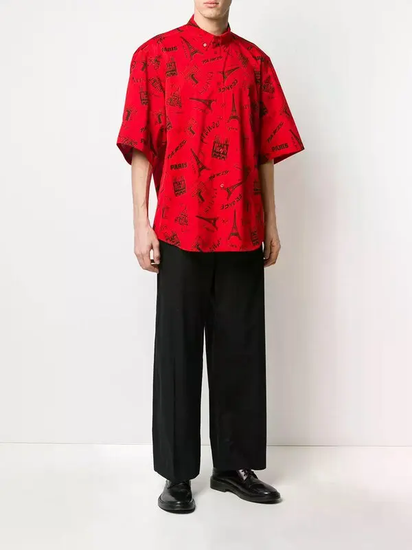 Balenciaga Paris Resto Short-sleeved Shirt