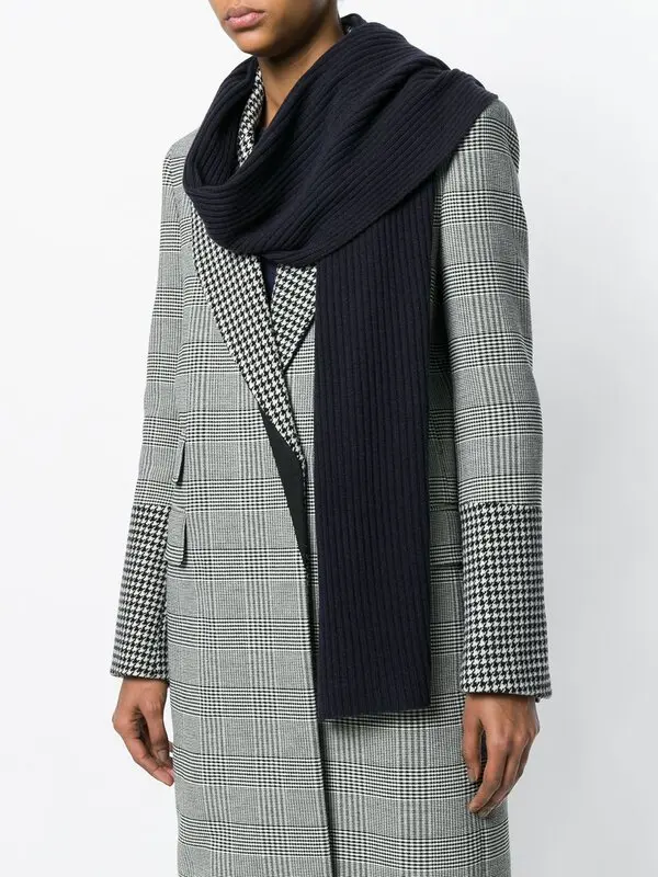 N.peal Short Ribbed Scarf