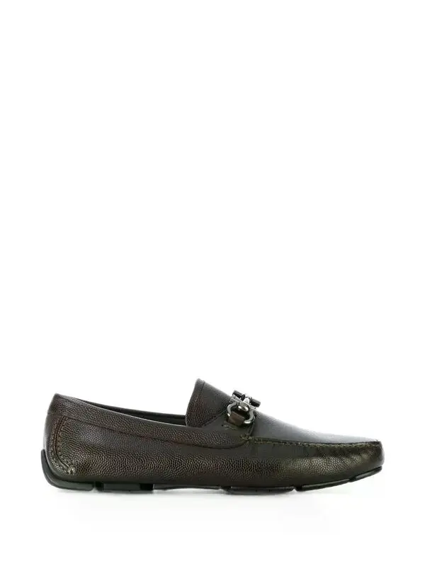 FERRAGAMO Gancio Horsebit Loafers - Brown
