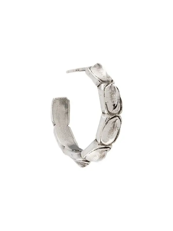 Emanuele Bicocchi Croc Hoop Earring - Silver