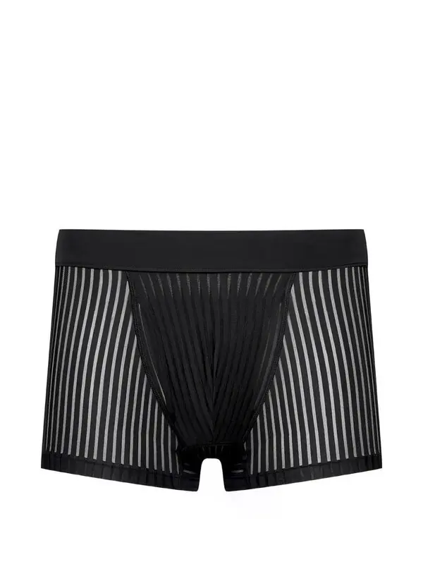 MAISON CLOSE Striped Mesh Boxer Briefs