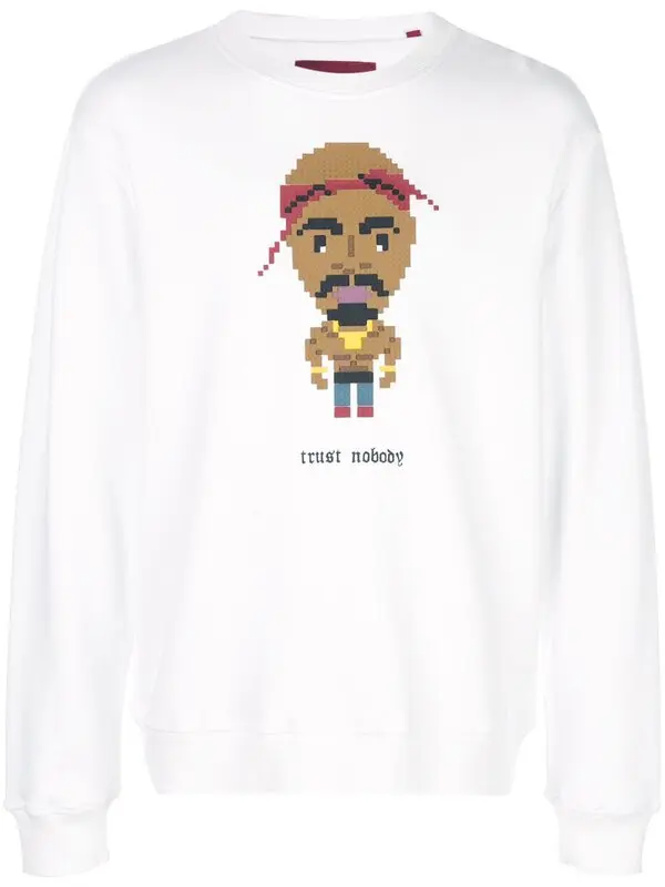 MOSTLY HEARD RARELY SEEN Trust Nobody Sweatshirt - White