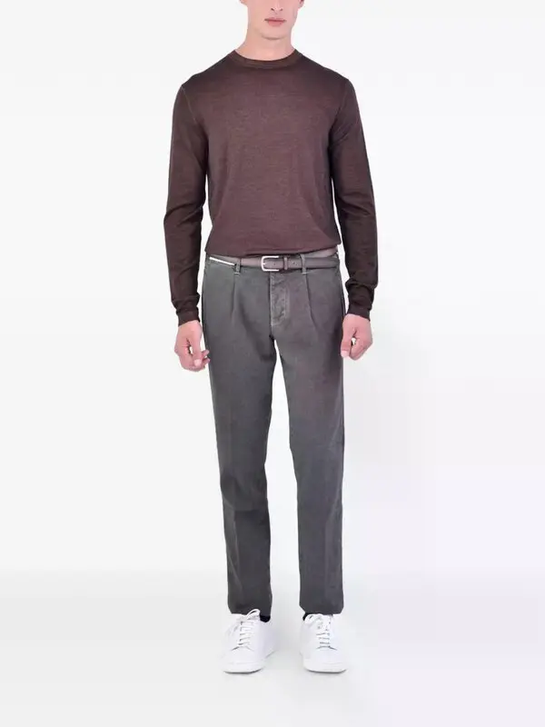 Incotex Textured Straight-leg Jeans