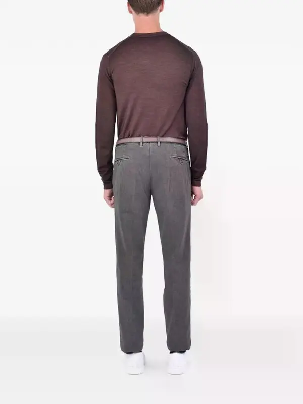 Incotex Textured Straight-leg Jeans
