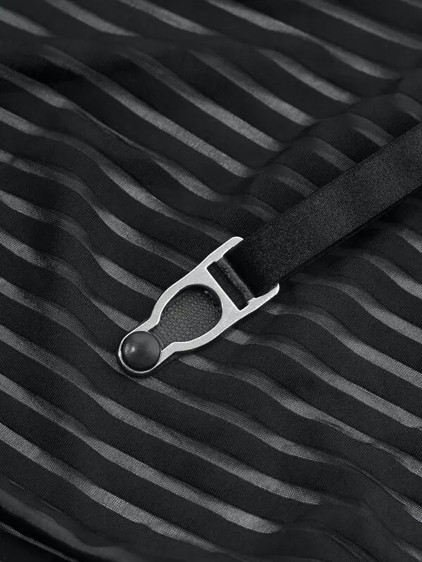 MAISON CLOSE V-neck Striped Bodysuit