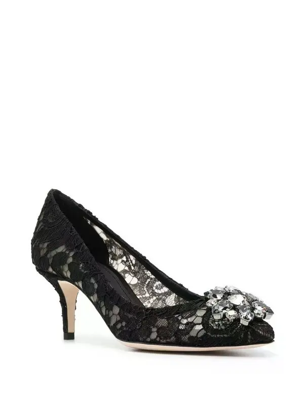 Dolce & Gabbana Bellucci Taormina Lace Pumps - Black