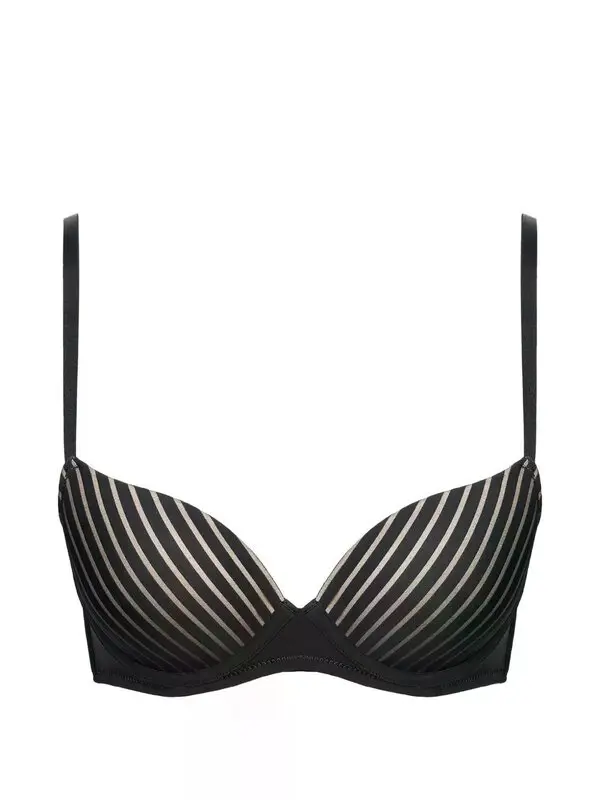 MAISON CLOSE Striped Push Up Bra
