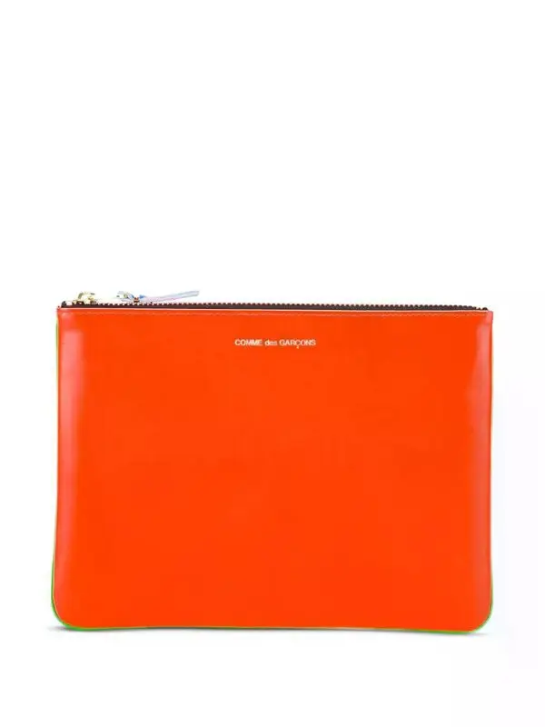 Comme Des Garçons Leather Wallet - Orange