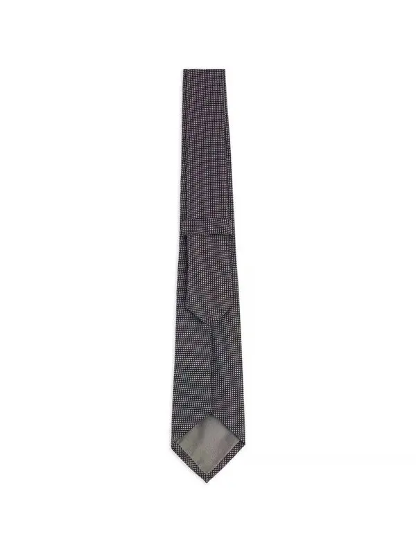 DELL'OGLIO Patterned Necktie - Grey