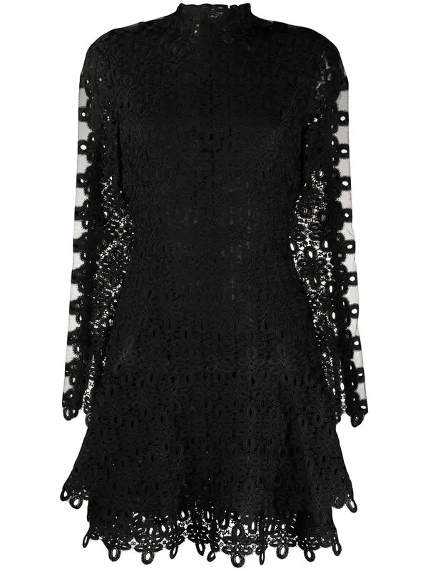 Simkhai Lace Embroidered Mini Dress