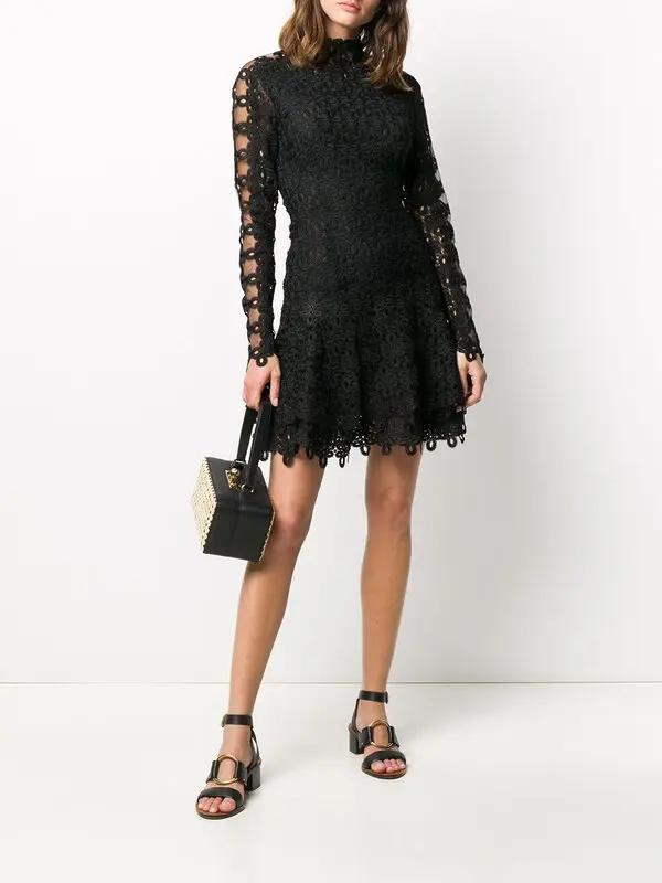 Simkhai Lace Embroidered Mini Dress