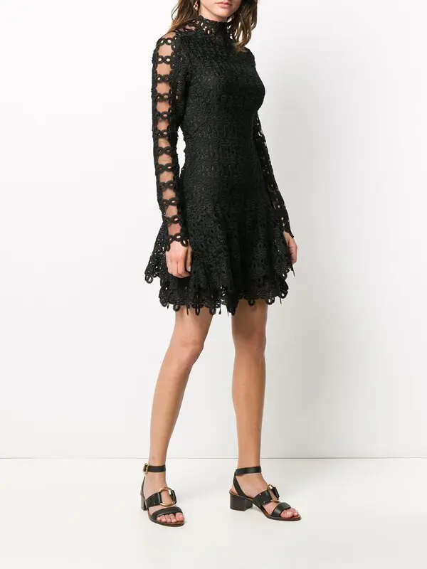 Simkhai Lace Embroidered Mini Dress