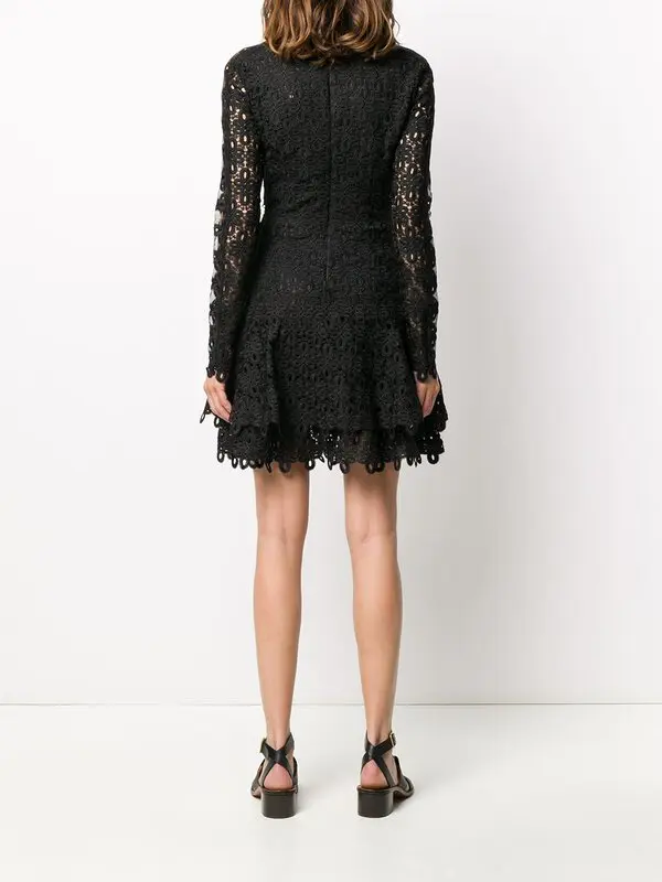 Simkhai Lace Embroidered Mini Dress