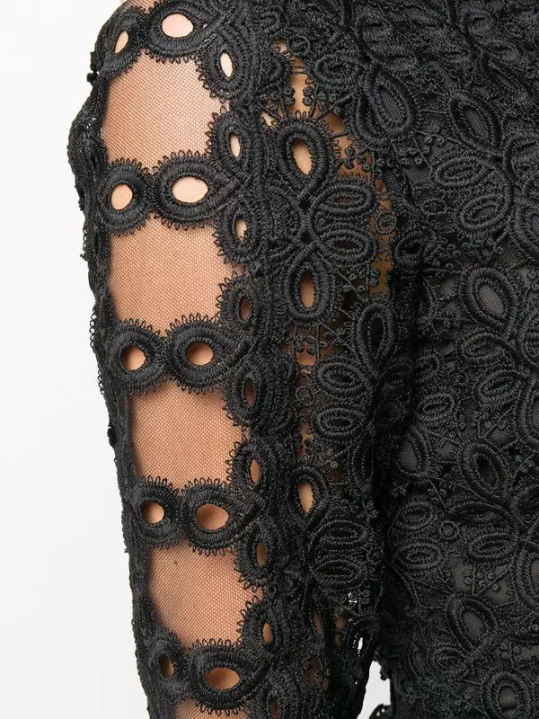 Simkhai Lace Embroidered Mini Dress