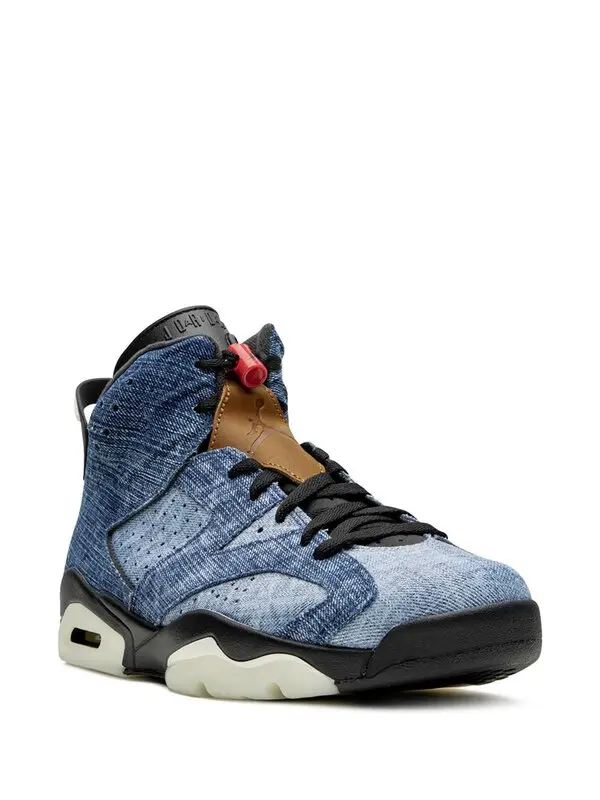 JORDAN 6 Washed Denim Sneakers - Blue
