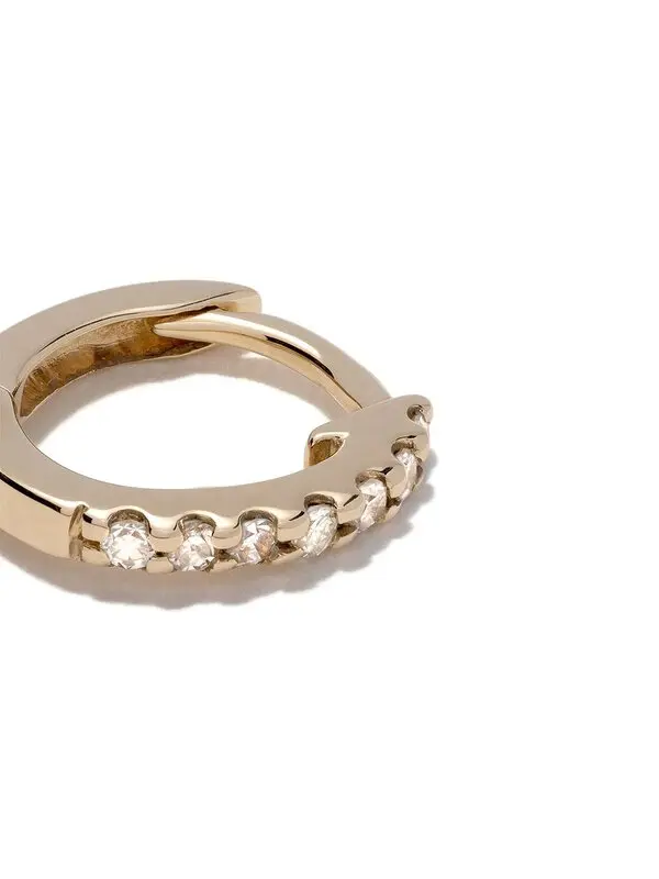 DANA REBECCA DESIGNS 14kt Mini Huggie Diamond Earrings - Gold
