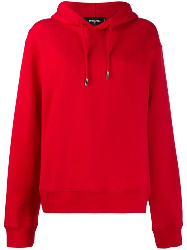 Dsquared2 Icon Print Hoodie - Red