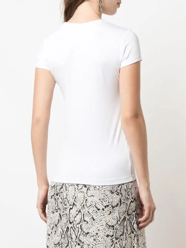 L'Agence Ressi Short Sleeve T-shirt - White