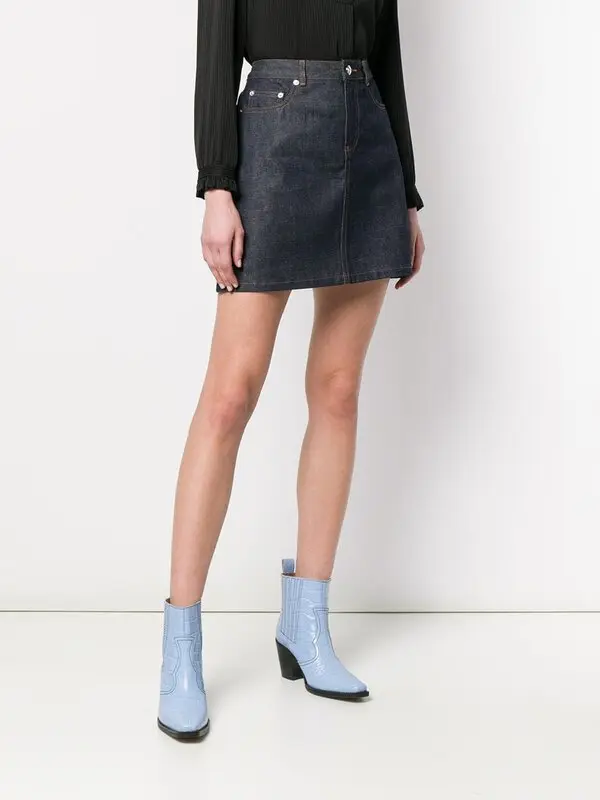 A.p.c. High Waisted Denim Skirt
