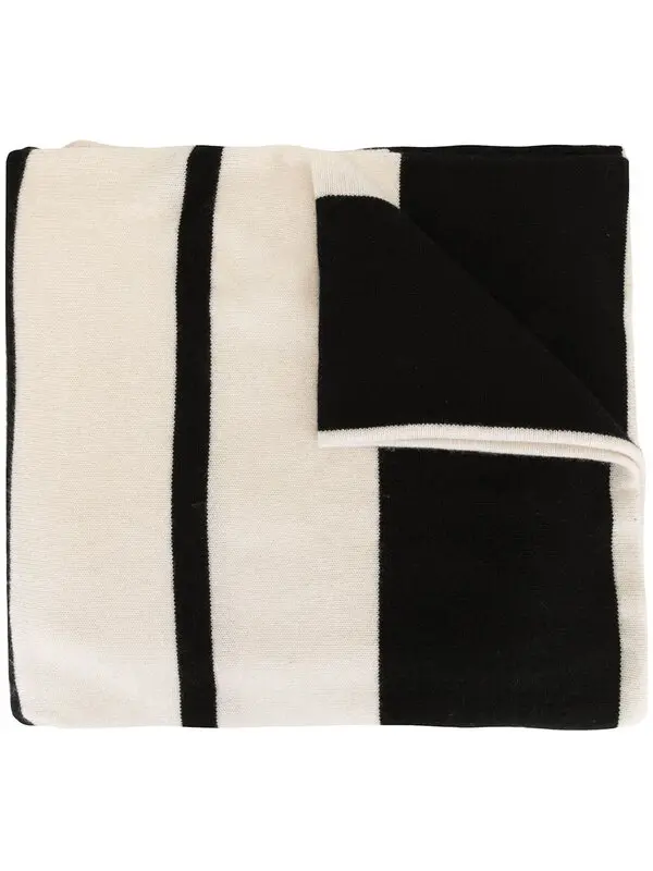 JAMES PERSE Striped Knit Scarf